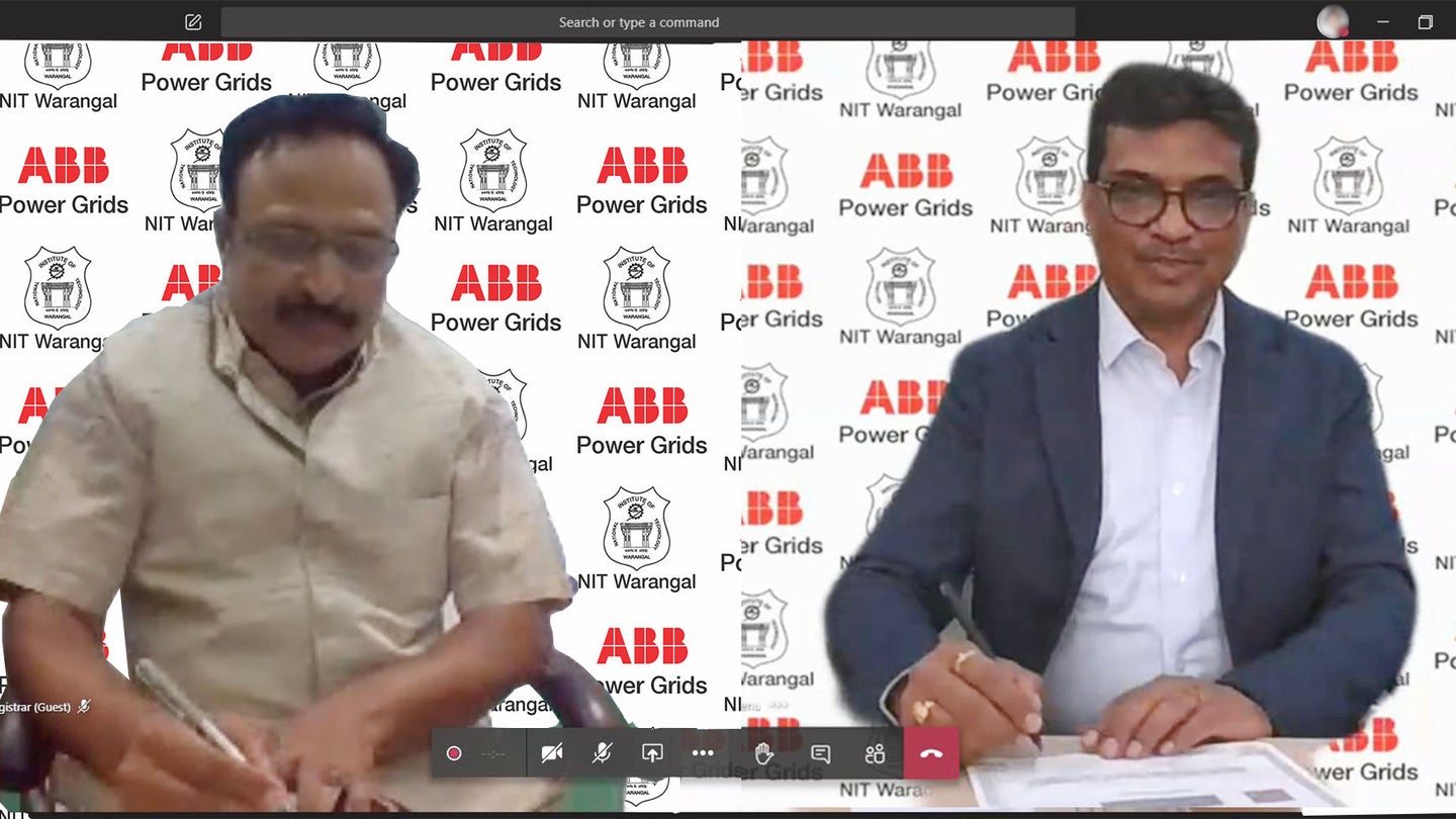 ABB Power Grids India and National Institute of Technology Warangal to ...